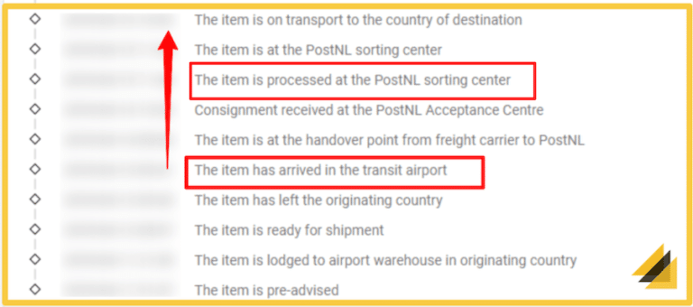 “The Item is Processed at the PostNL Sorting Center” Tracking Guide - MAILBOX MASTER