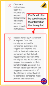 FedEx “Clearance Instructions from the Importer are Required” - MAILBOX ...