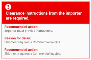 FedEx “Clearance Instructions from the Importer are Required” - MAILBOX ...