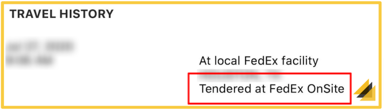 What Does “Tendered at FedEx OnSite” Mean? - MAILBOX MASTER