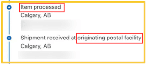 Tracking Guide: “Item Processed” Canada Post - MAILBOX MASTER