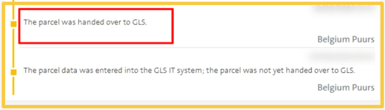 “The Parcel Was Handed Over to GLS” - Tracking Guide - MAILBOX MASTER